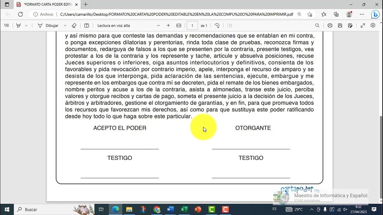 🎖 Carta poder simple pdf: 5 pasos para crearla fácilmente